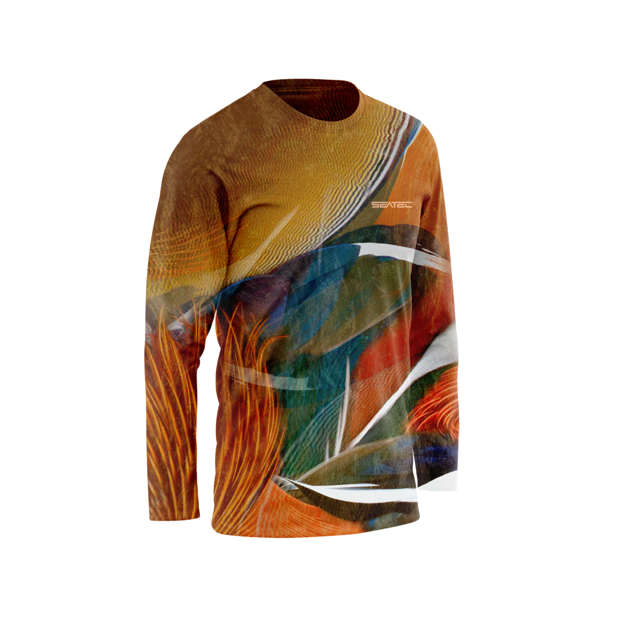 Men's Mandarin Duck Sport Tec Performance Shirt, Long Sleeve, Crew Neck ...