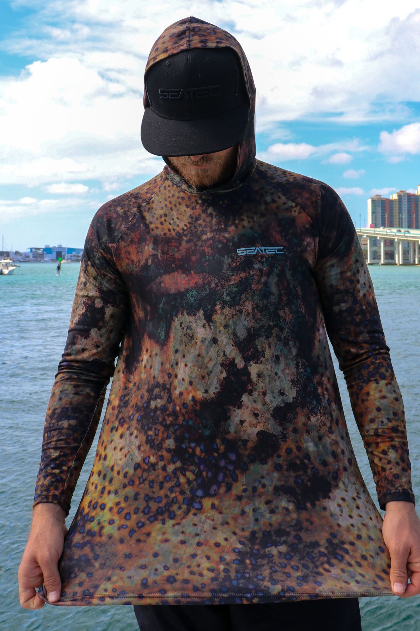 Seatec Goliath Hooded Sport Tec Performance Sun Shirt, Long Sleeve – Seatec Outfitters