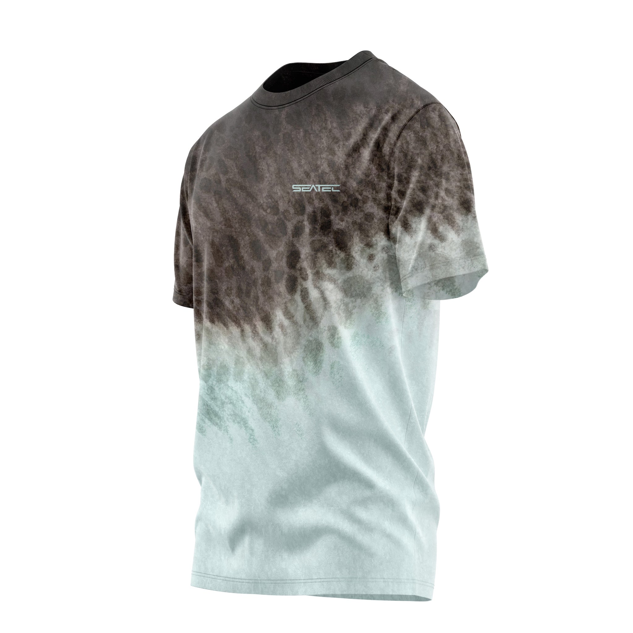 Seatec Tiger Shark Sport Tec Crew Performance Sun Shirt, Short Sleeve ...
