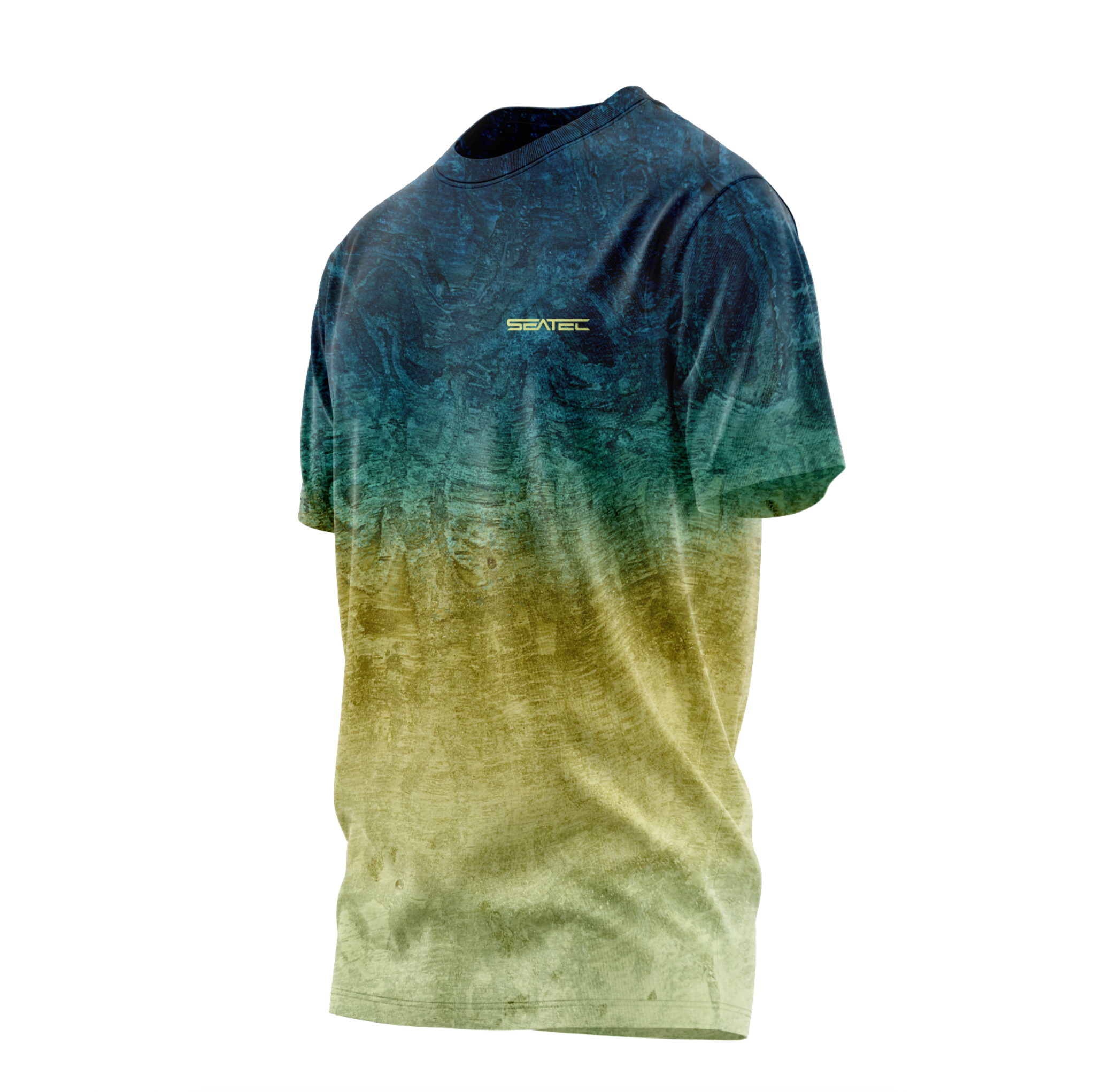 Seatec Yellowfin Tuna Sport Tec Crew Performance Sun Shirt, Short ...